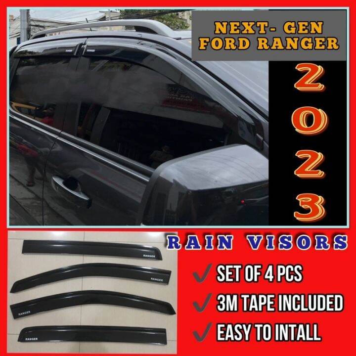 FORD RANGER 2023 RAIN VISOR (NEW GENERATION RANGER) | Lazada PH