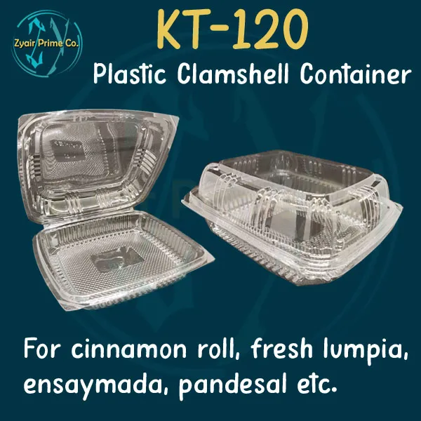 Clamshell Plastic Container KT120 6"x7"x2.75" | Lazada PH