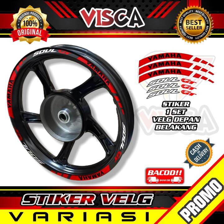 Stiker Velg List Velg Motor Stiker Velg SOUL GT | Lazada Indonesia