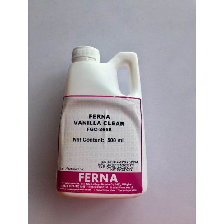 Ferna Vanilla Clear 500 ml | Lazada PH