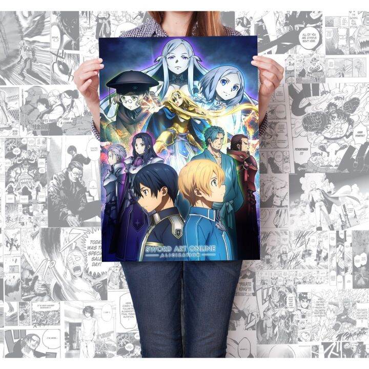 Poster Anime Sword Art Online Arc Alicization ver 2 Size A2+ | Lazada ...
