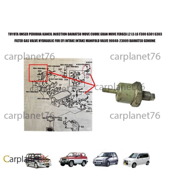TOYOTA UNSER PERODUA KANCIL DAIHATSU MOVE CUORE GRAN FEROZA F300 FILTER ...