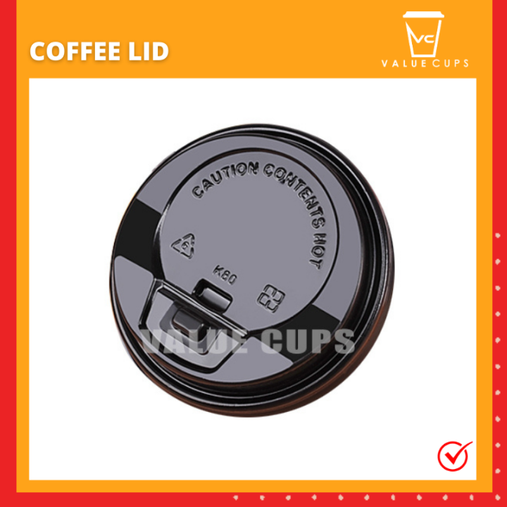 Coffee Lid w/ Lock for Paper Cup Hot Drinks for 8oz (80mm) (VCL ...