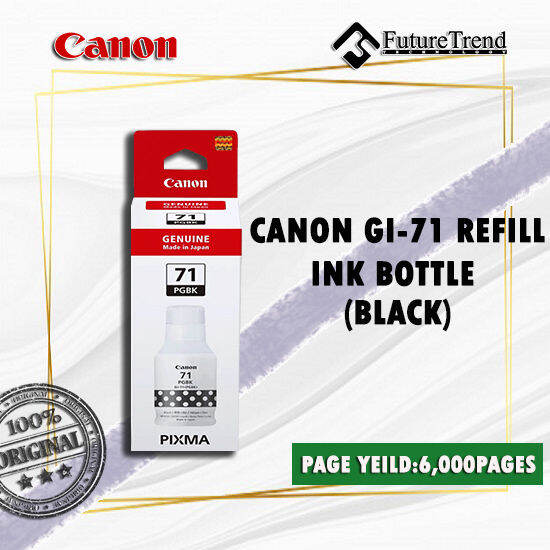 Canon GI-71 Original Refill Ink Bottle (Black) | Lazada