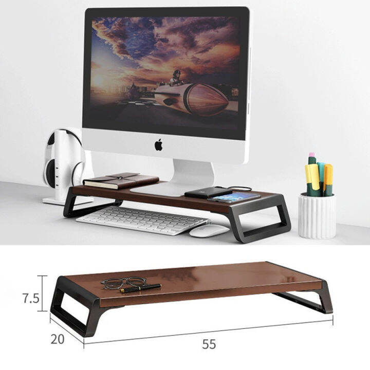 Everythingsfinds.ph Wood Monitor Stand Ergonomic Laptop Riser Desk ...