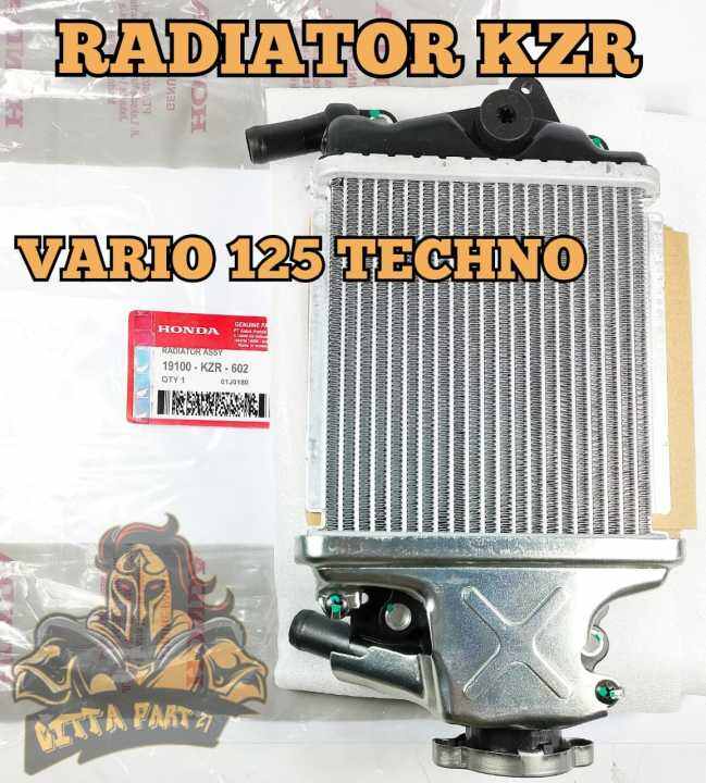 RADIATOR HONDA KZR KUALITAS ORIGINAL RADIATOR VARIO 125 TECHNO | Lazada ...