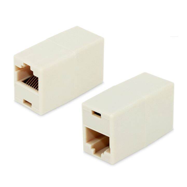 2pcs Rj45 Female To Female Network Ethernet Lan Splitter Connector ...