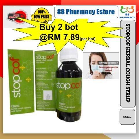 STOPCOF HERBAL COUGH SYRUP 120ML (expiry : 7/2024) | Lazada