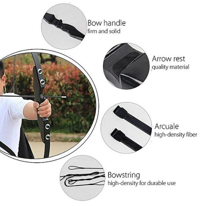 40-50LBS Metal Handle Bow Recurve Bow for Right Handed Archery Bow ...