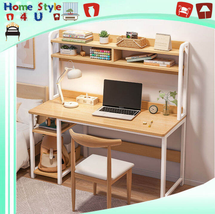 100CM Student Desk Bookshelf Table / Study Desk Simple / Computer Desk / Students Writing Desk ...