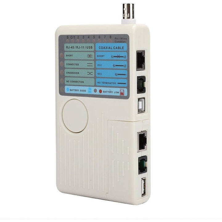 Professional Multi Function 4 In 1 Network Cable Tester RJ45RJ11USBBNC ...