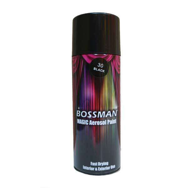 BOSSMAN Magic Aerosol Spray Paint Black (No.30) | Lazada