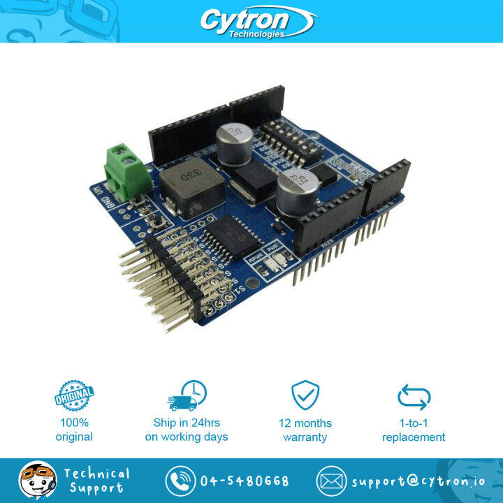Cytron 8 Channels RC Servo Controller Shield For Arduino Shield Servo | Lazada