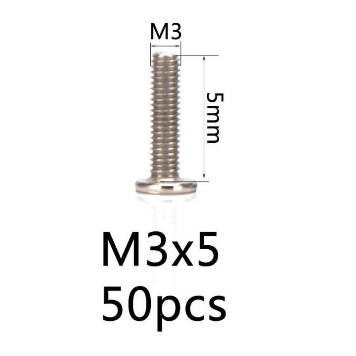 [พร้อมสต็อก] สกรูหัวแบนชุบนิกเกิล M2 M2.5 M3 M4สกรูขนาดเล็กน็อตยึดแข็ง ...