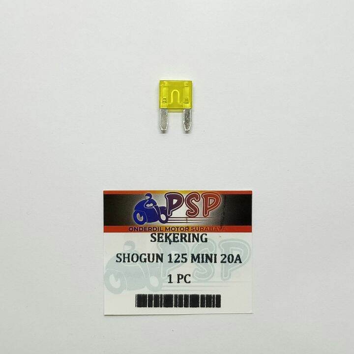 Sekering Shogun 125 Mini 20 A Warna KUNING - Fuse DX Micro / Fuse Mikro ...