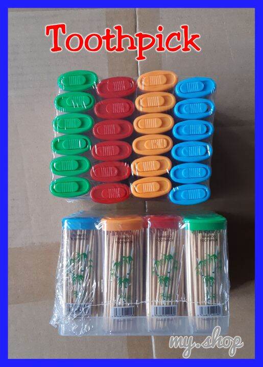 *COMBO PACK* 2in1 Disposable Bamboo Toothpick/Pencungkil Gigi | Lazada