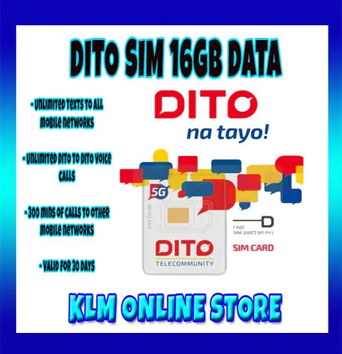 DITO Sim with FREE 16GB Data for 30Days | Lazada PH