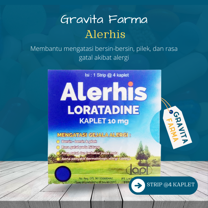 Alerhis untuk alergi isi 4 tablet | Lazada Indonesia