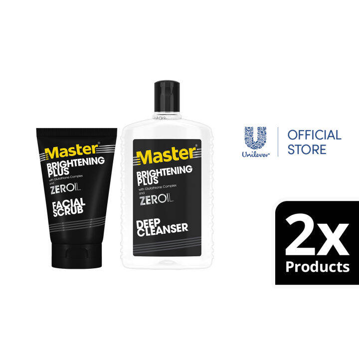 [BUNDLE OF 2] Master Facial Wash Brightening Plus 100g 1x, Master Deep ...