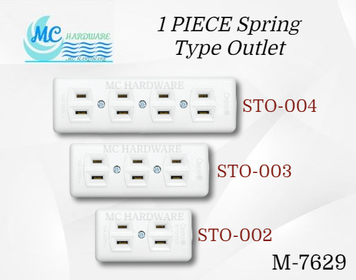 MC HARDWARE M-7629 1 PIECE Spring Type Outlet | Lazada PH
