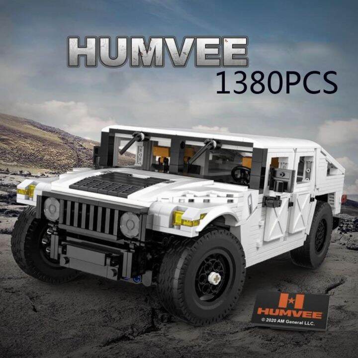 Technical 1:12 Scale Hummer Humvee Build Block Hmmwv 2.4Ghz Remote ...