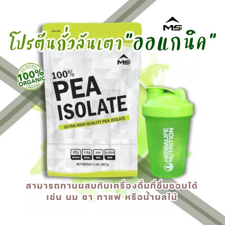 MS PEA PROTEIN ISOLATE ORGANIC เวย์โปรตีนพีช โปรตีนถั่วลันเตา ไอโซเลท ...