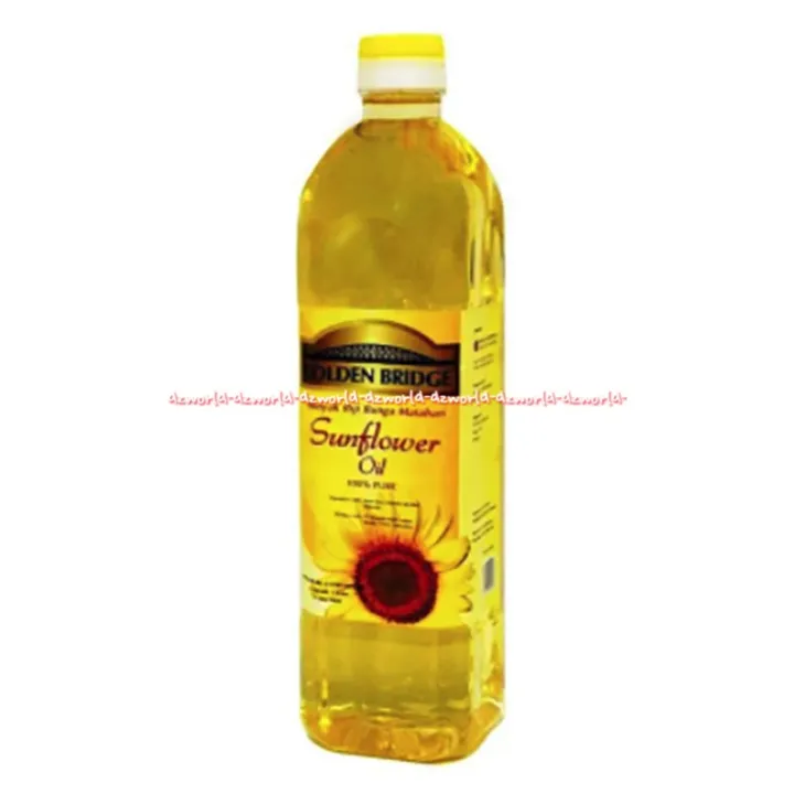 Golden Bridge Sun Flower Oil 1L Minyak Goreng Rendah Lemak Minyak Salad ...