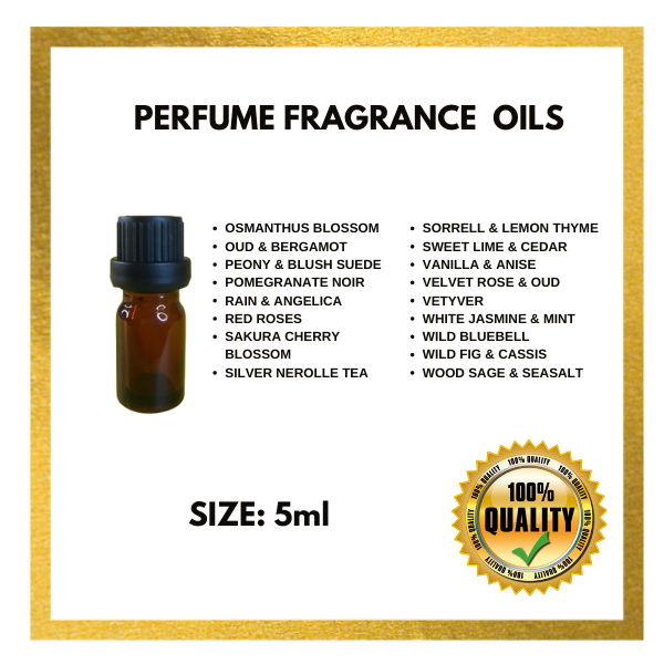 5ML JM PERFUME FRAGRANCE OIL SAMPLE SIZES LIST#2 OSMANTHUS BLOSSOM OUD ...