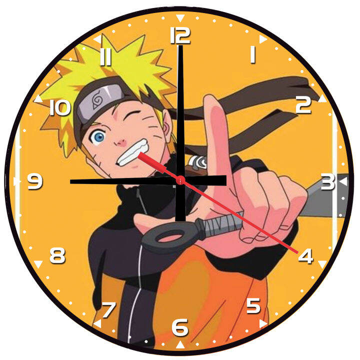 JAM DINDING VIRAL NARUTO / WALLCLOCK NARUTO / JAM DINDING MURAH / JAM ...