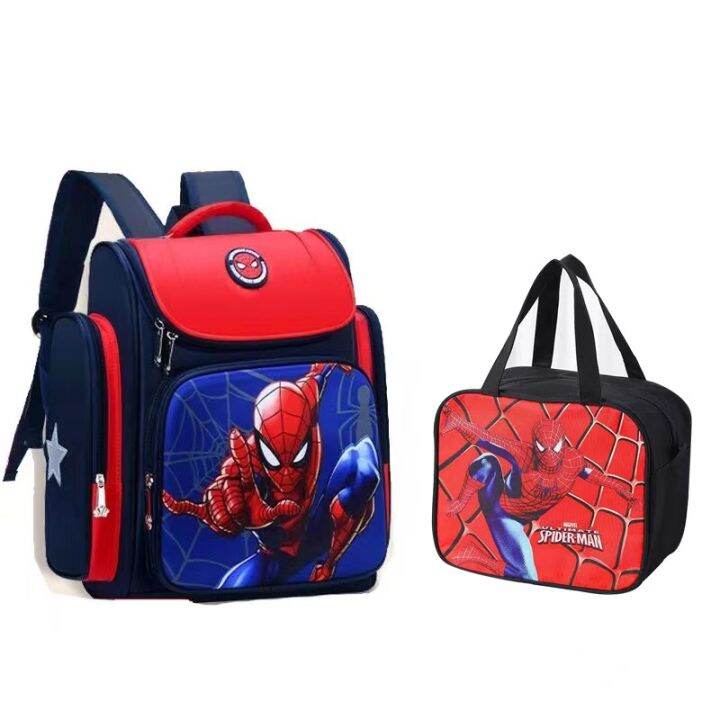 spiderman bag for kids Pupils men's 1 - 3 5 grade boys 6-12 years old ...