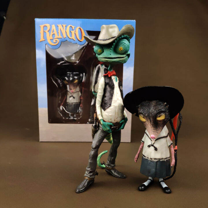 20212PCS RANGO MOVIE CHARACTER TOY LIZARD DOLL 7" RANGO Action FIGURE ...