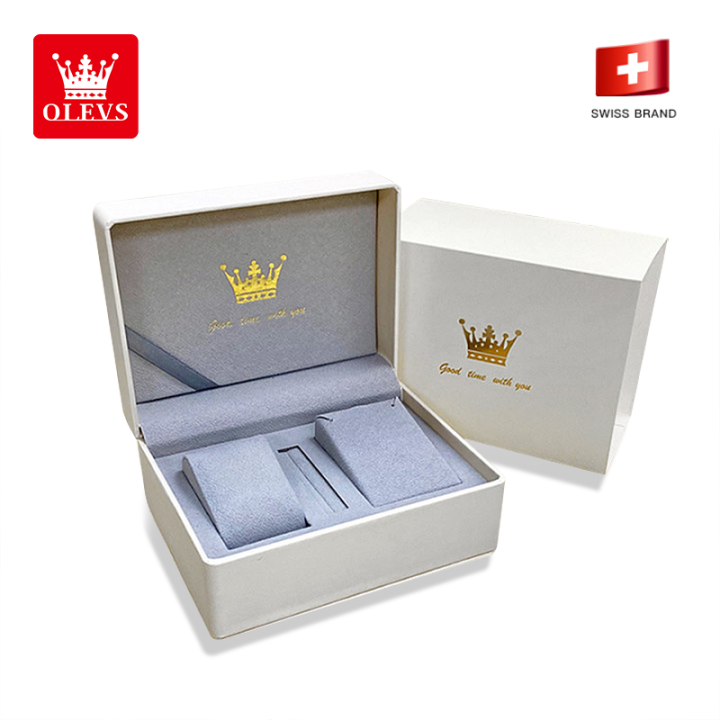 OLEVS High-end Original Luxury Watch Leather Gift Box [birthday set ...