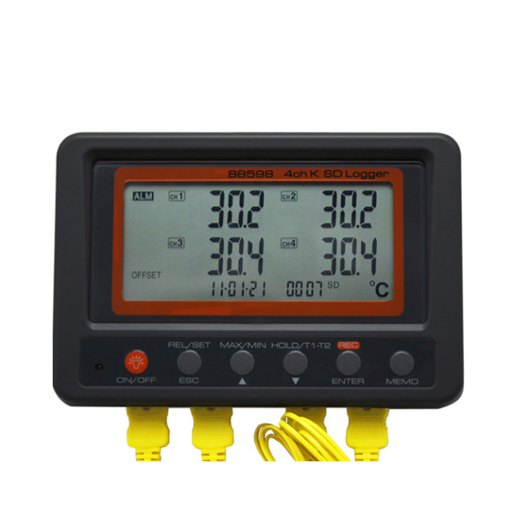 AZ88598 Multi-channel Digital Thermometer 4 Channel K Type Thermocouple ...