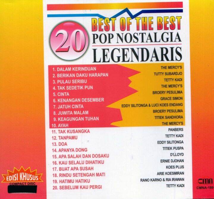 CD 20 BEST OF THE BEST POP NOSTALGIA | Lazada Indonesia