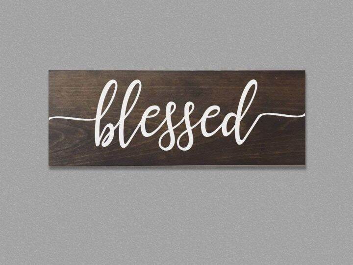 JoPoe Wood Blessed Sign Blessed Sign Blessed Sign Rustic Blessed Sign ...