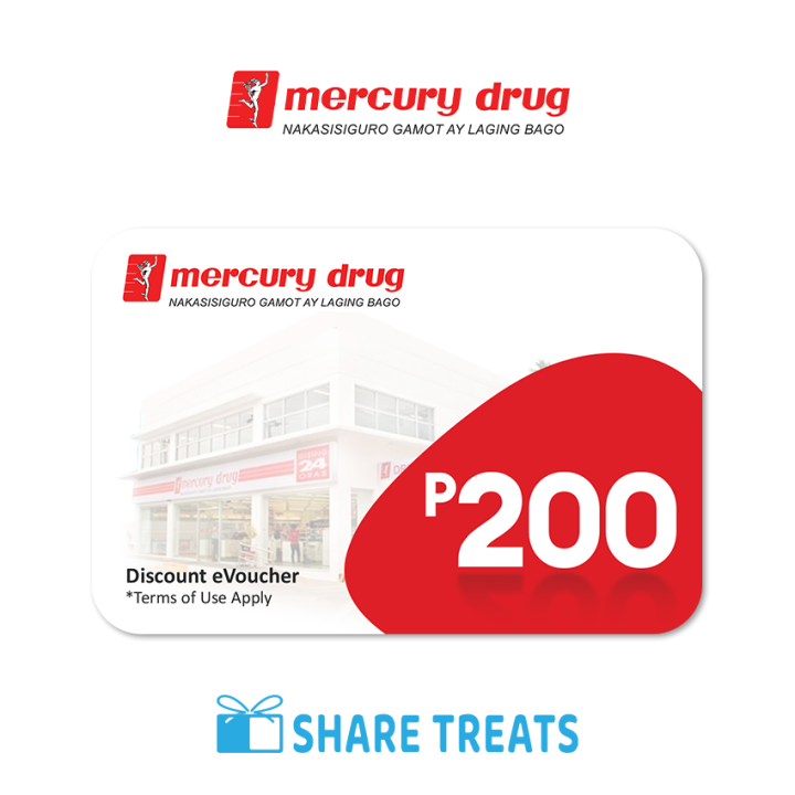 Mercury Drug P200 Worth Voucher (SMS eVoucher) | Lazada PH