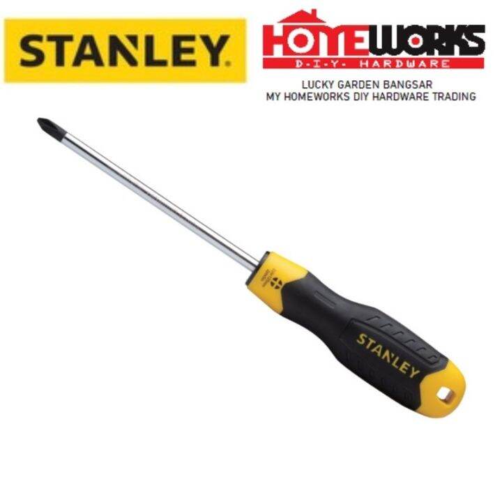 Stanley Cushion Grip 2 Screwdriver PH2 x 100mm/125mm/150mm/200mm # ...