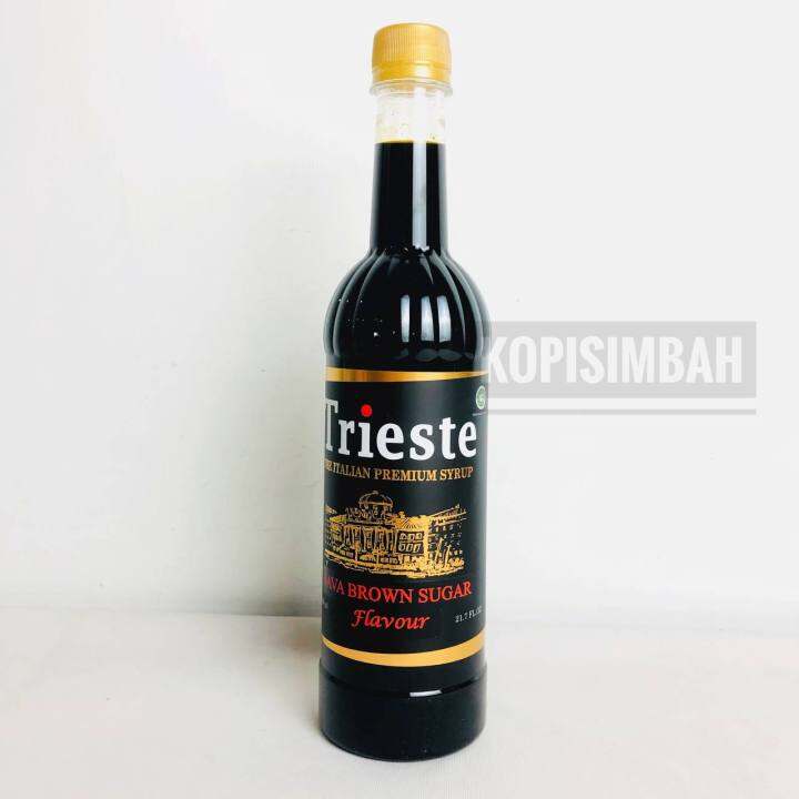 Syrup TRIESTE Rasa JAVA BROWN SUGAR 650 ml Italian Premium Sirup Gula ...