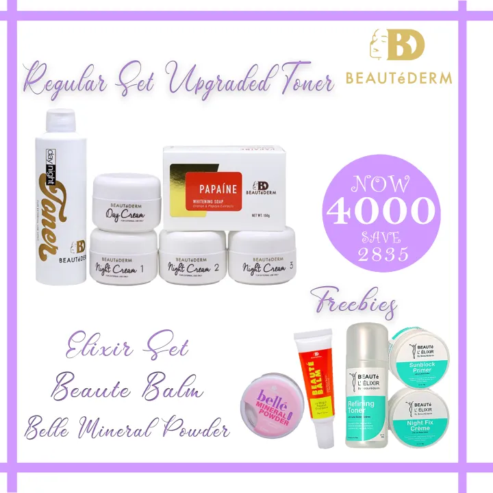 Beautederm Regular Set Upgraded Toner with FREEBIES | Lazada PH