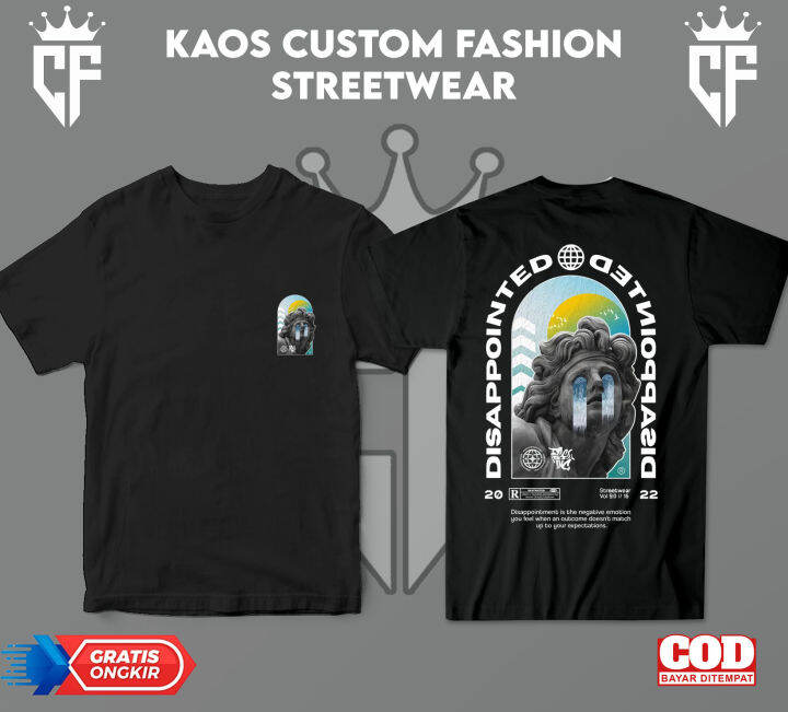 SEHARI JADI!! KAOS DISTRO T'SHIRT STREETWEAR PATUNG ANGEL BAJU DISTRO ...