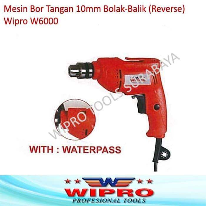 Mesin Bor Listrik Size 10mm Putaran Bolak-Balik Wipro W6000 | Lazada ...