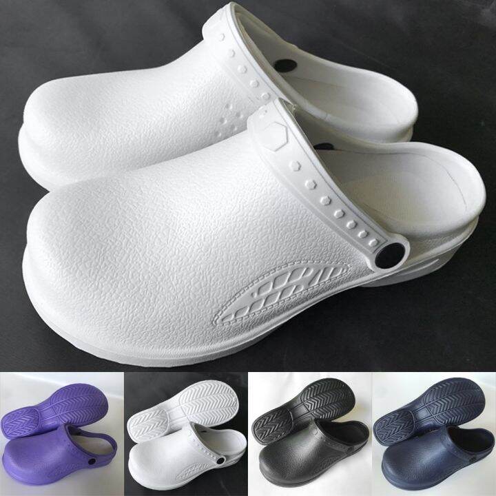 Chef Shoes Women Men Cook Clogs Safety Antislip Kitchen Shoes Sandals ...