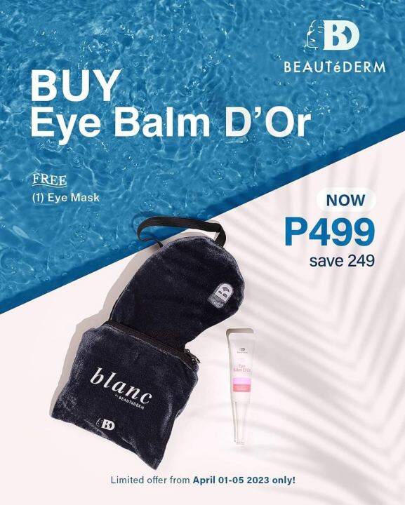 BEAUTEDERM Eye Balm D’or Depuffing Eye Gel 10ml | Lazada PH