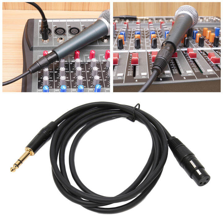 XLR 3pin Female Cable XLR Female To 1/4 Inch TRS Cable Heavy Duty ...