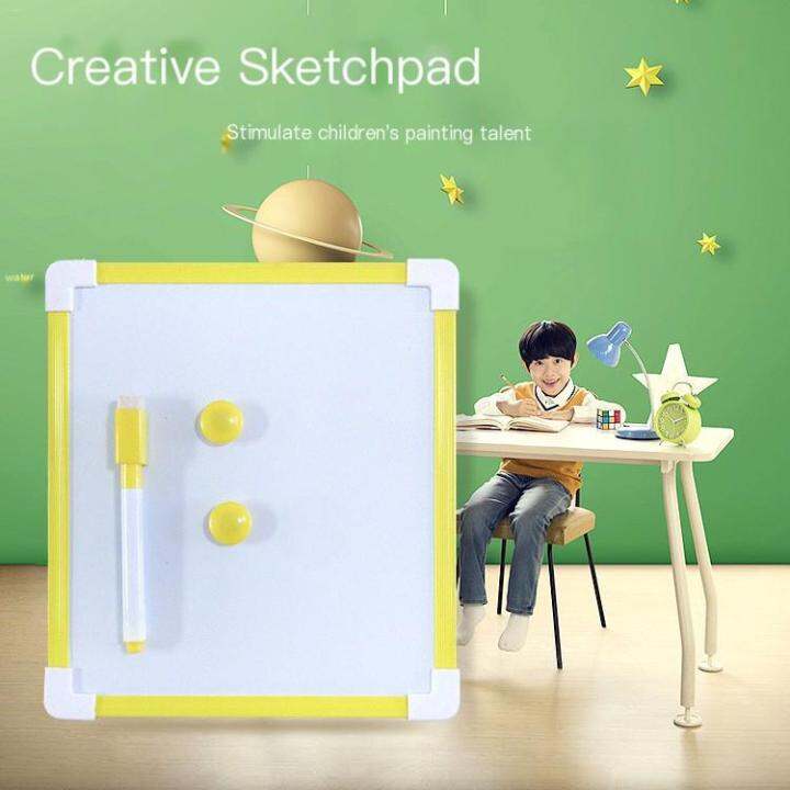 Small Whiteboard Magnetic Writing Tablet Kids Whiteboard Dry Wipe Board ...