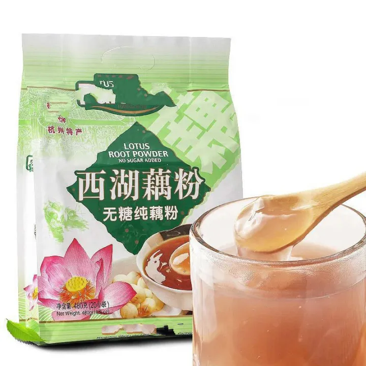 ZEJUN (Fast delivery, high quality) West Lake lotus root flour 480g bag ...