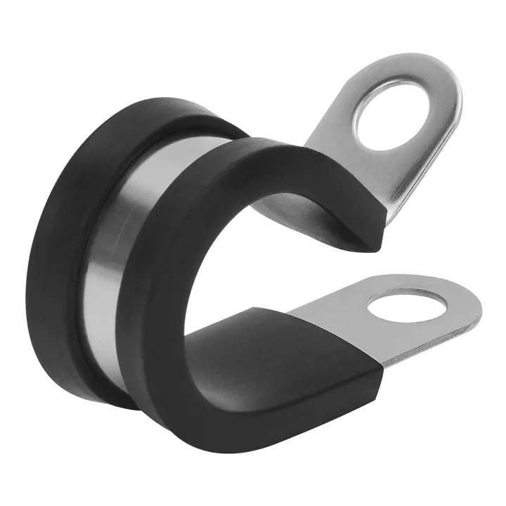 Cable Clamps Kit Metal Cushioned Insulated Boat Garden Vehicle Hose ...