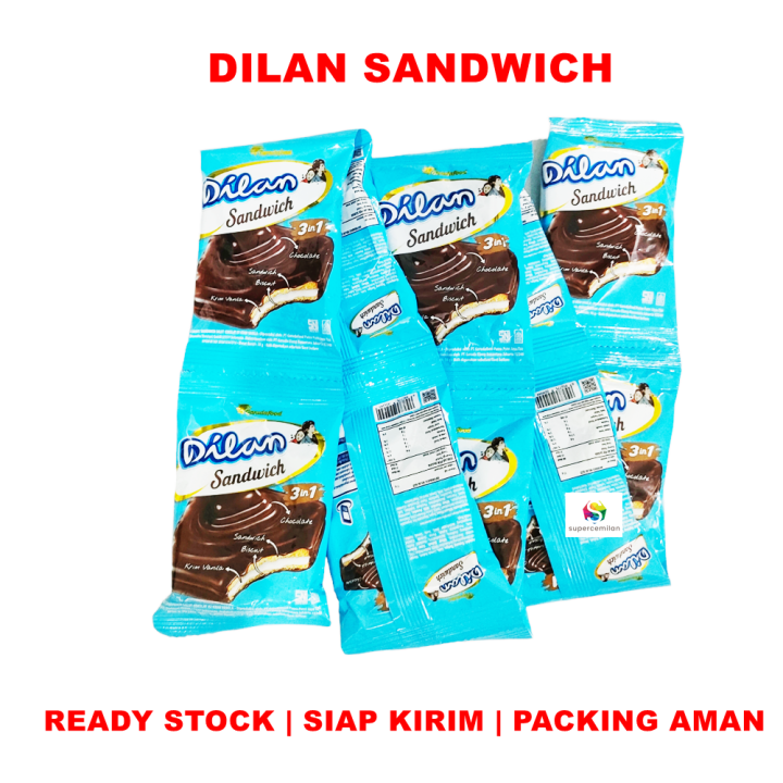 Dilan Sandwich 3in1 Biskuit Sandwich Cokelat RENCENG (isi 10 pcs ...