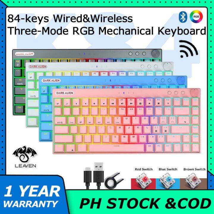 【PH STOCK】 DARK ALIEN K84 84 Keys Gaming Mechanical Keyboard Backlit ...
