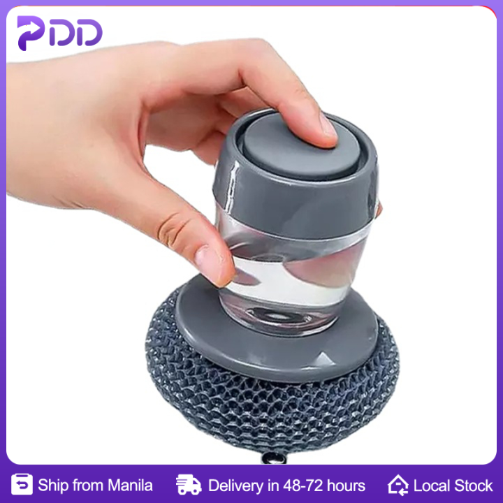 Kitchen Soap Brush Automatically Adds Liquid, Efficient Cleaning ...